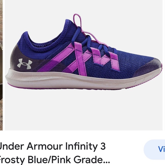 Under Armour | Shoes | Under Amour Infinity Frosty Sneaker Youth Blue 6 ...